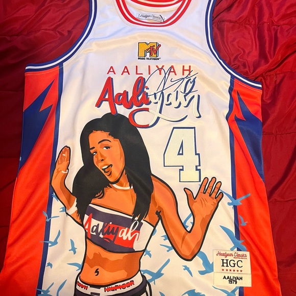 Shirts | Hgc Aaliyah Graphic Basketball Jersey | Poshmark